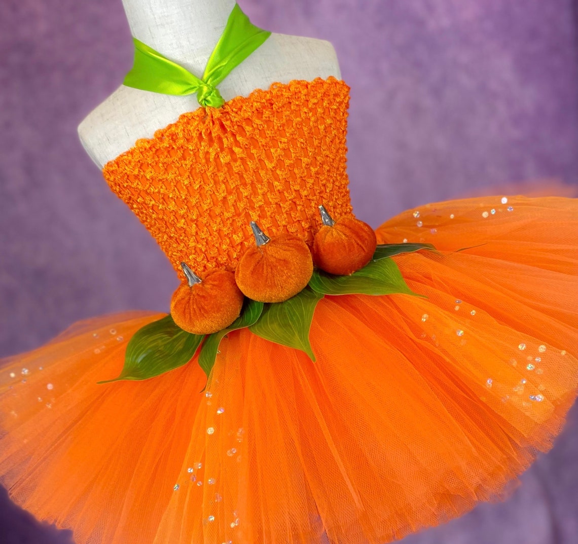 Pumpkin Orange Pumpkin Patch Halloween Costume Party Pageant Dance ...