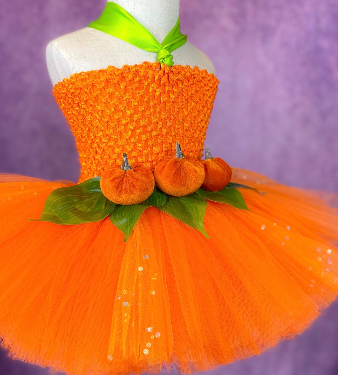 Pumpkin Orange Pumpkin Patch Halloween Costume Party Pageant Dance ...