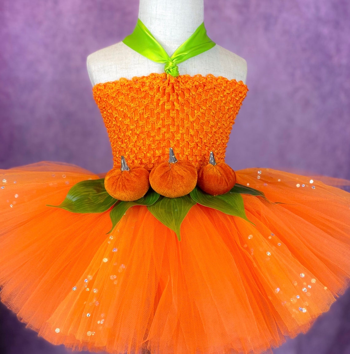 Pumpkin Orange Pumpkin Patch Halloween Costume Party Pageant Dance ...