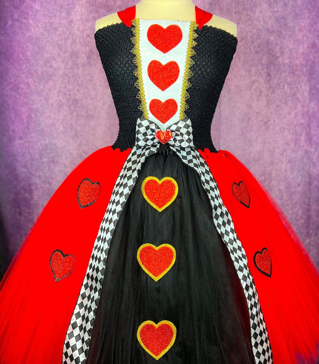 Queen of Hearts Dress adult - Etsy