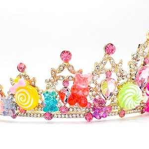 Candy Queen Candyland Tiara Gummy Bear Princess Costume Birthday Party ...