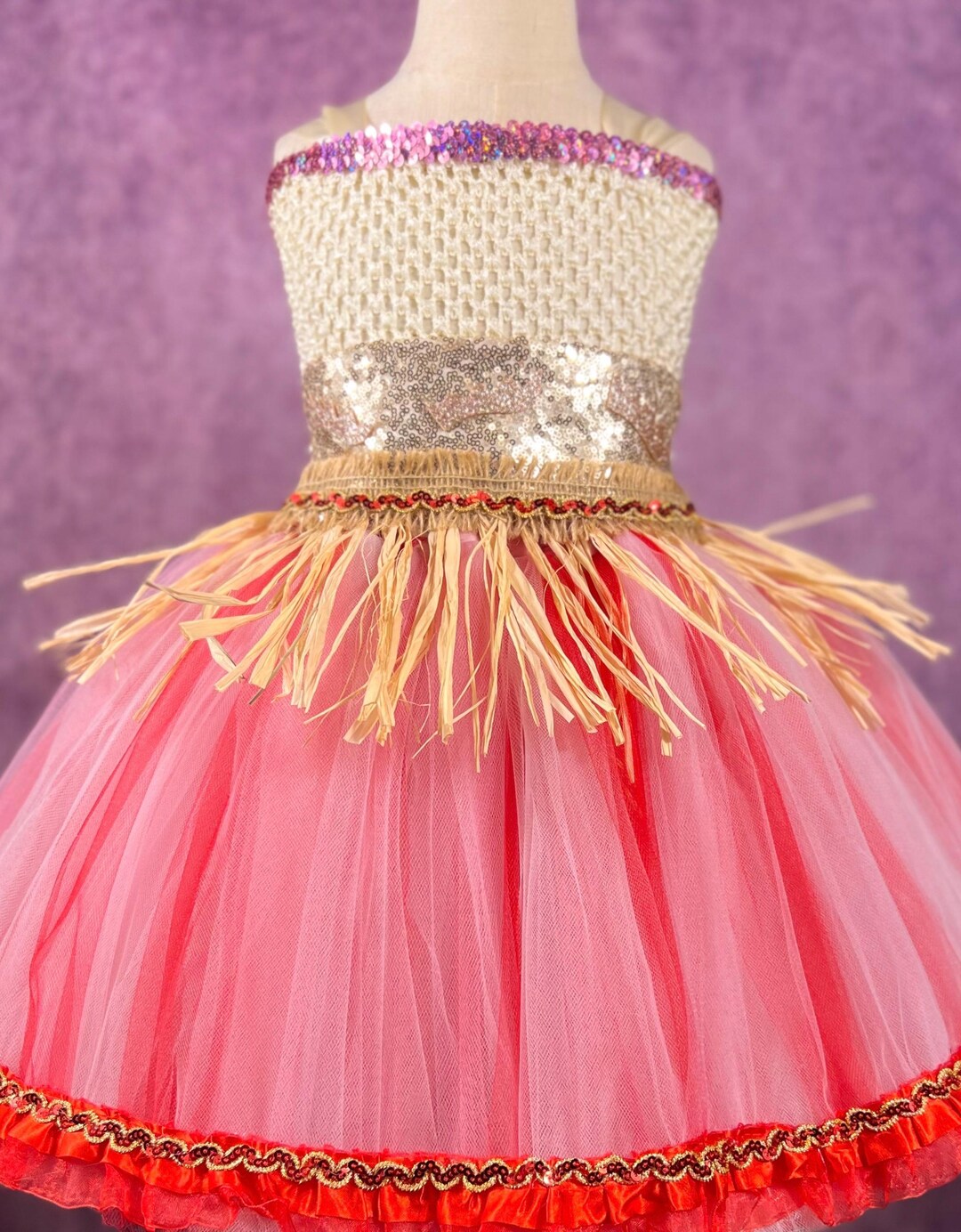 Sina Moana Polynesian Princess Costume Dress: Island Girl, Halloween ...