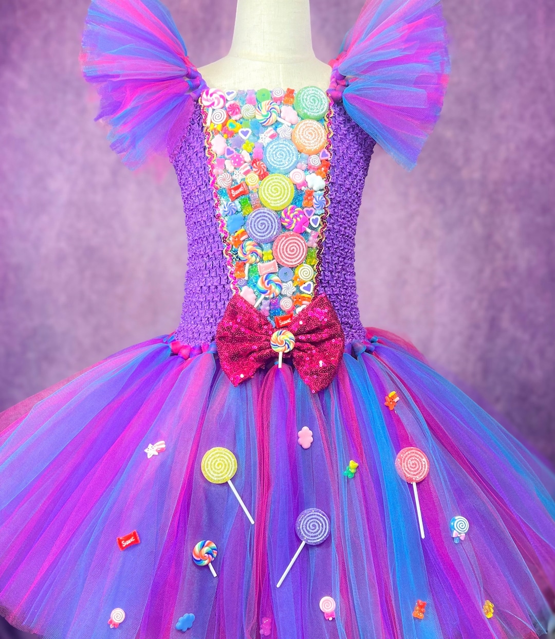 Purple Candy Queen Princess Candyland Costume Onederful Two Sweet ...
