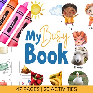 Busy Book Printable - Etsy
