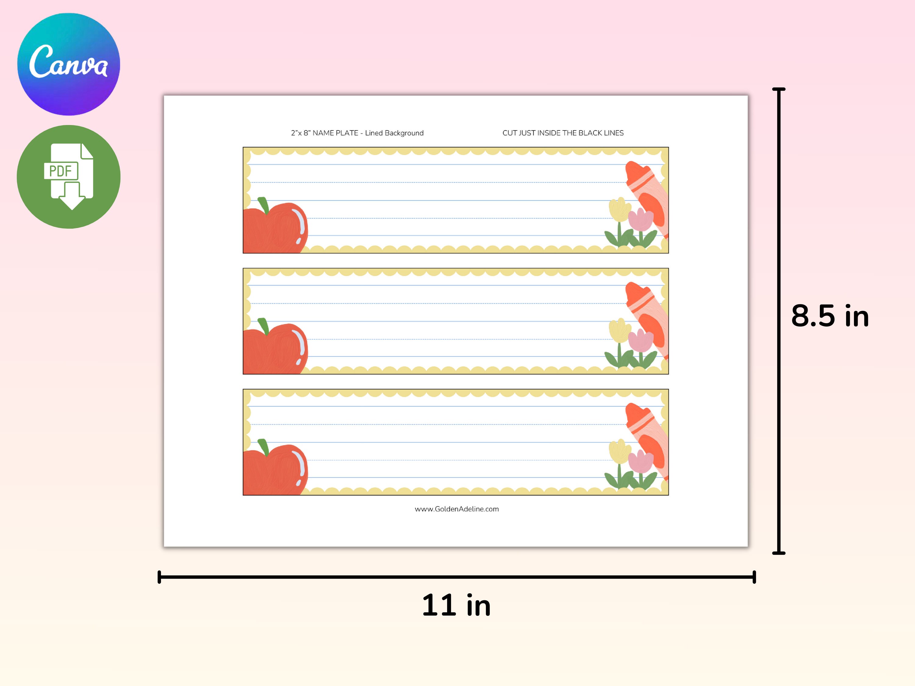 Printable Name Plate Editable Student Desk Plate Back to - Etsy Australia