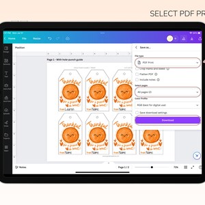 Printable Fall Thanksgiving Gift Tag Personalized, Editable From Gift ...