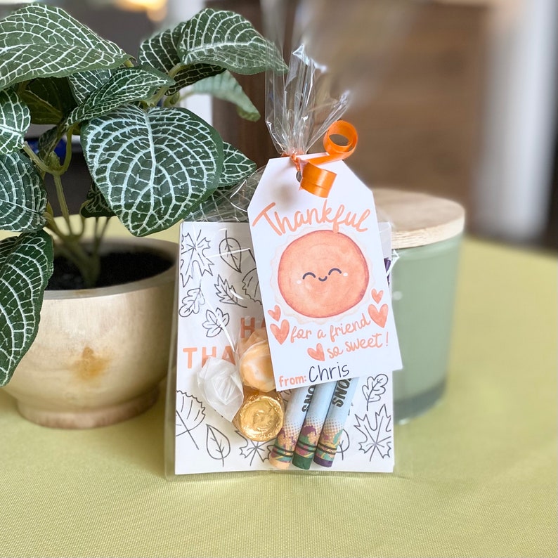 Printable Fall Thanksgiving Gift Tag Personalized, Editable From Gift ...