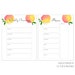 Printable Peach Planner Undated, Daily Weekly Monthly Planner, Cleaning ...