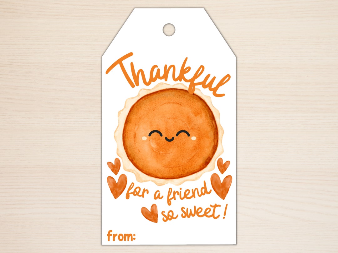 Printable Fall Thanksgiving Gift Tag Personalized, Editable From Gift ...