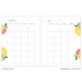 Printable Peach Planner Undated, Daily Weekly Monthly Planner, Cleaning ...