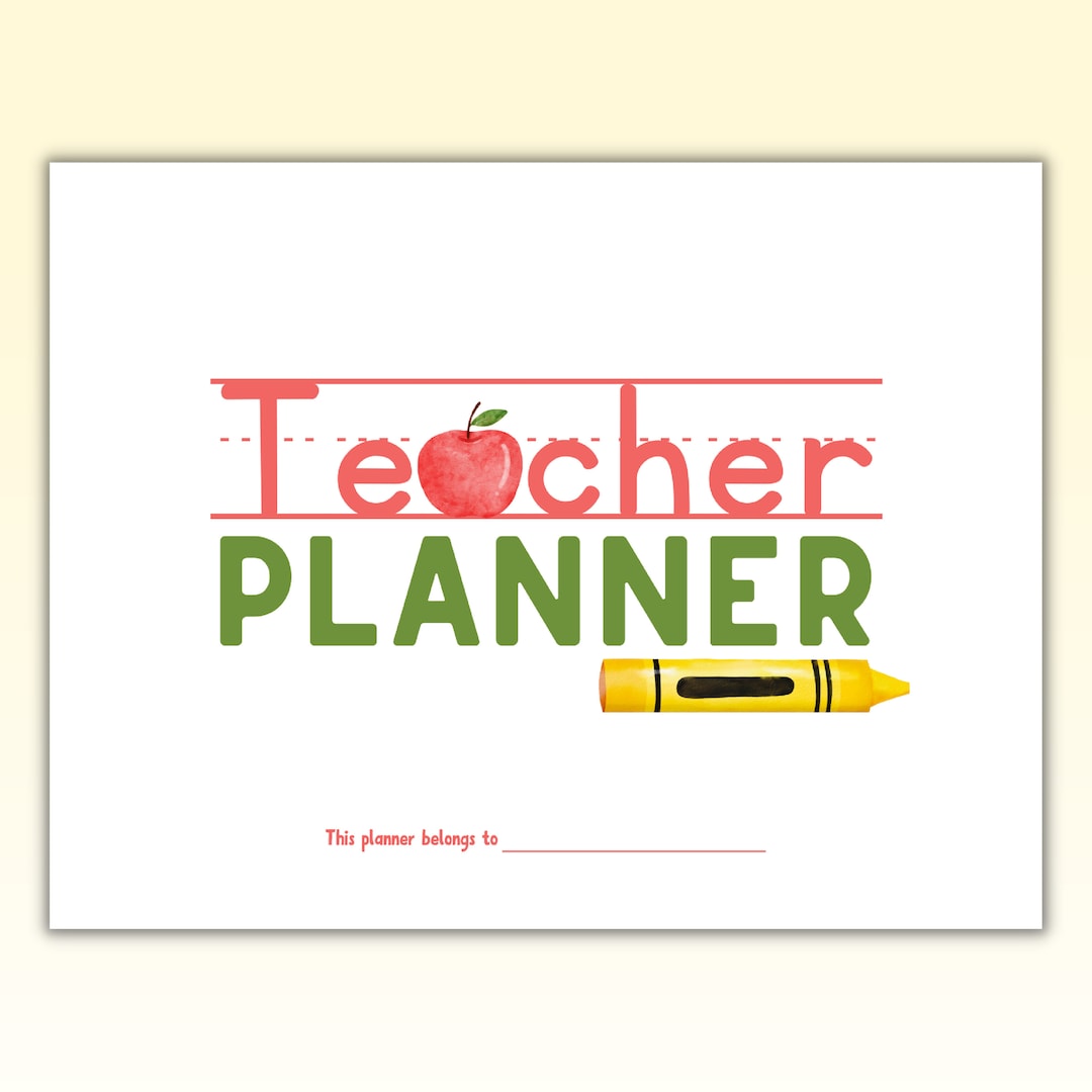 Printable Teacher Planner, Weekly and Daily Lesson Plan, Teacher ...