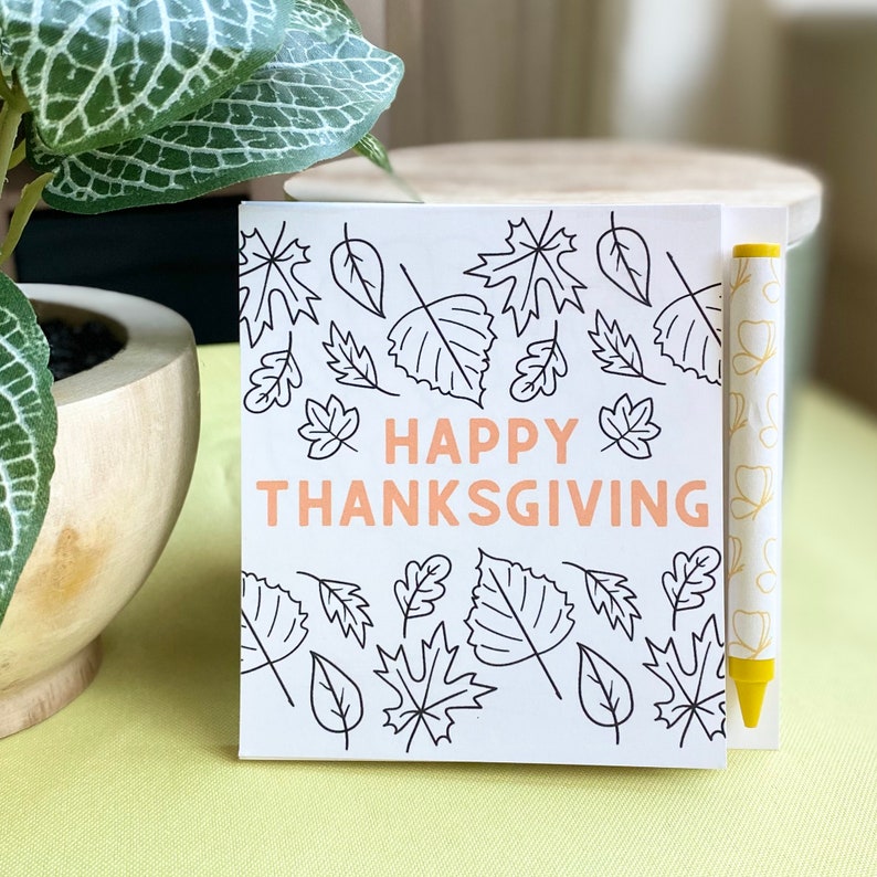 Printable Thanksgiving Coloring Cards, DIY on the Go Kits for Kids ...
