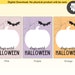 Halloween Countdown Printable Days Until Halloween Sign DIY - Etsy