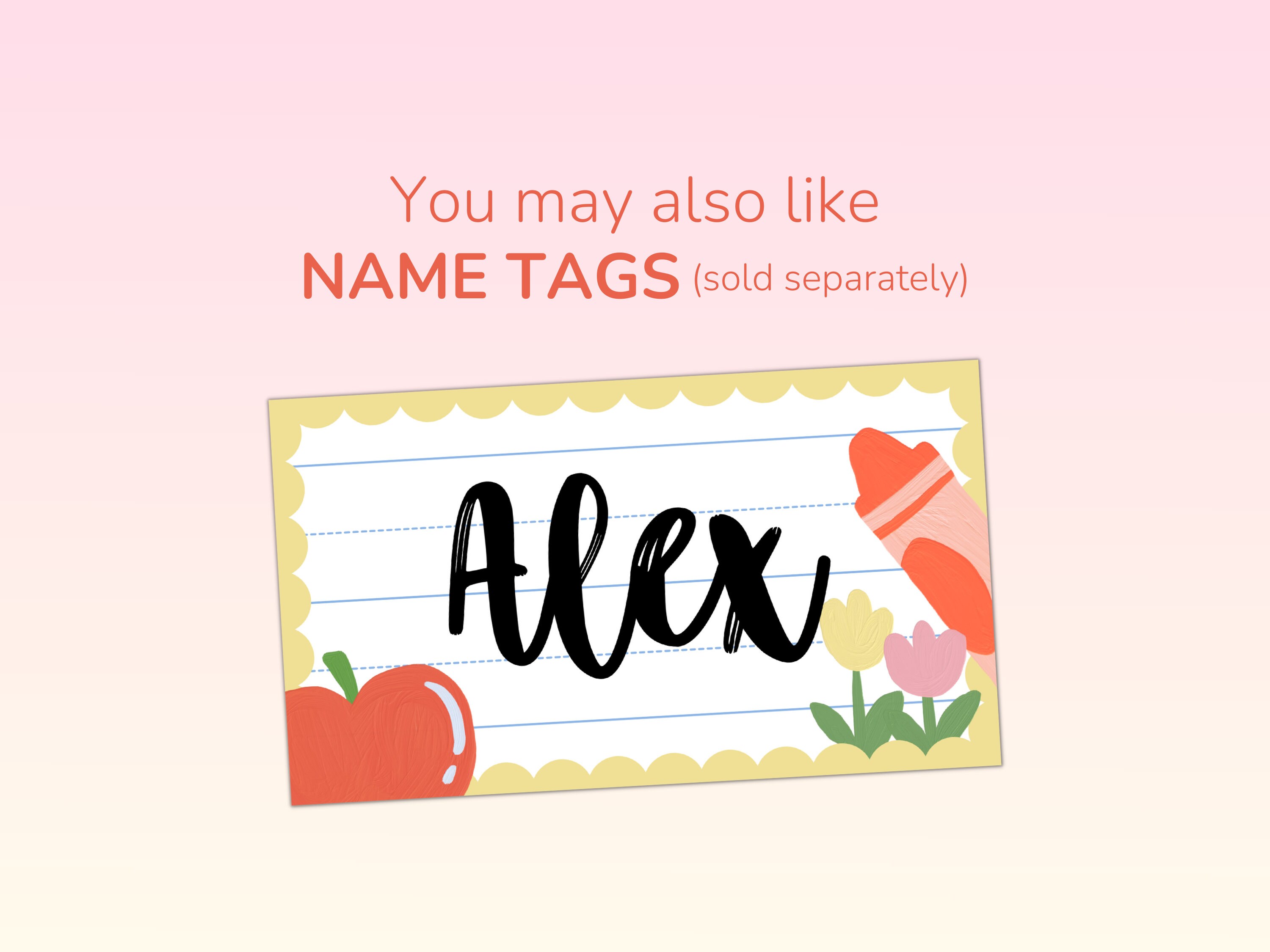 Printable Name Plate Editable Student Desk Plate Back to - Etsy Australia
