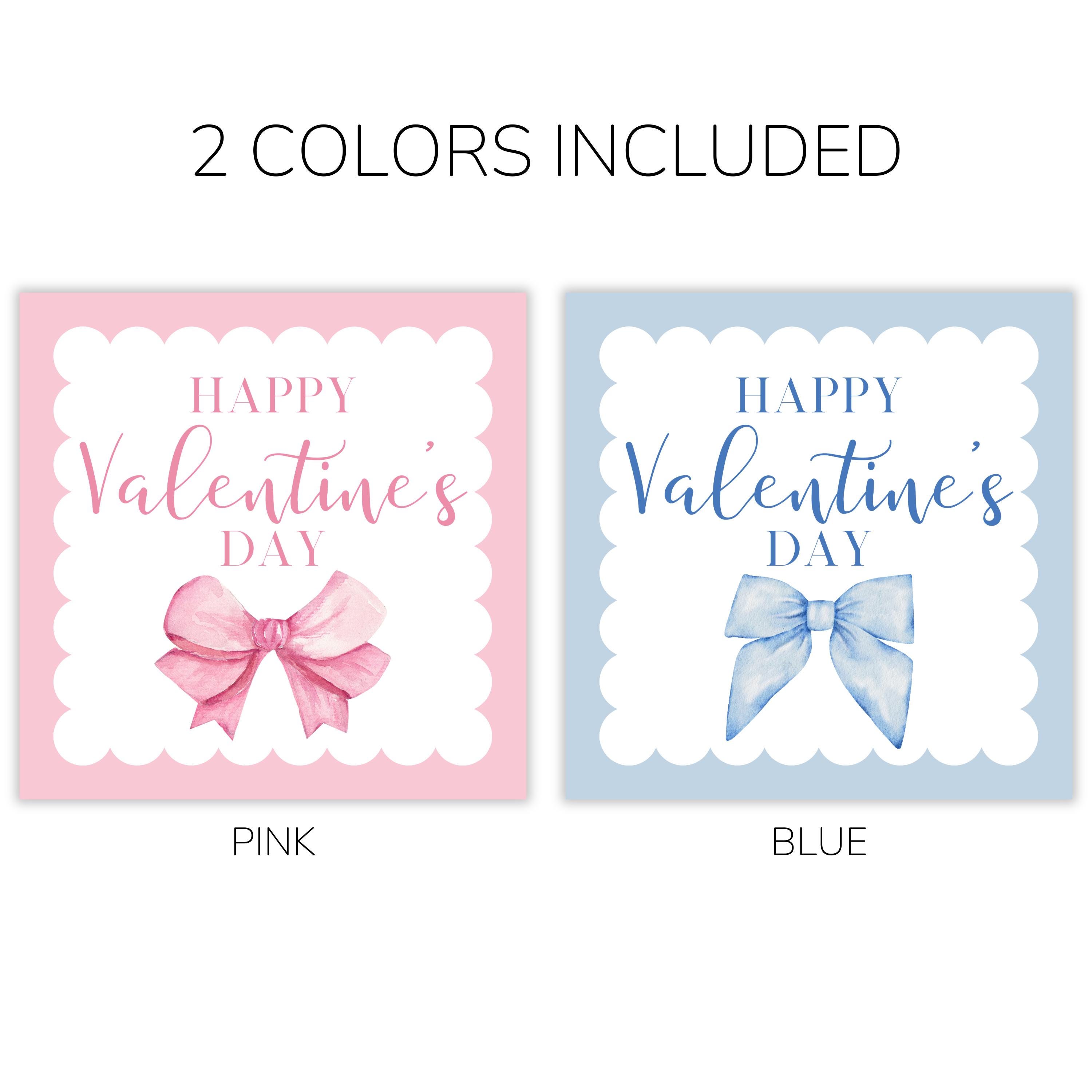 Happy Valentine’s Day Gift Tag Printable, Grandmillenial Valentines Tag ...