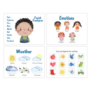 Busy Book Printable Toddler Montessori Activities, Preschool Prep Prek ...