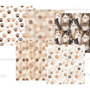 Cat Lover Seamless Pattern: Pets Digital Paper (digital Download) - Etsy