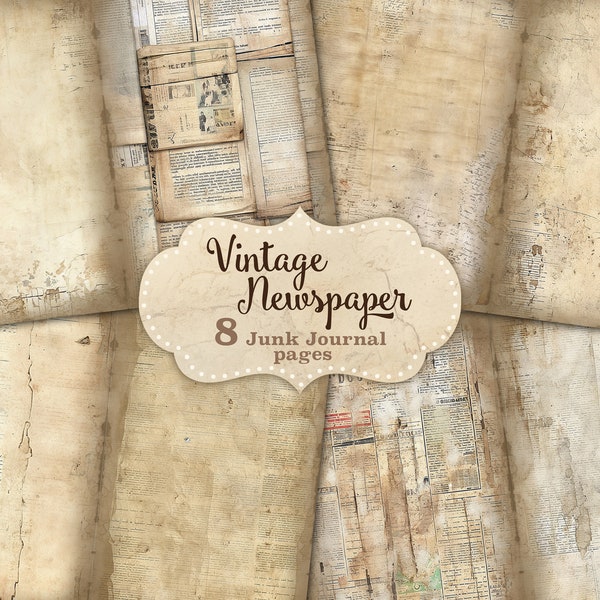Antique Newspaper - Etsy