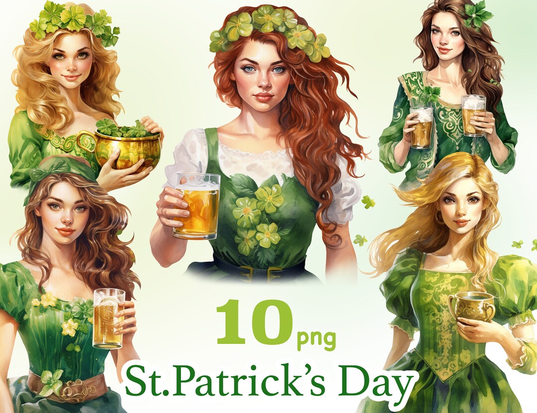 St.patrick’s Day Clipart, St.patrick’s Day Png, St Patricks Day Fashion ...