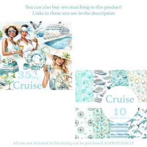 Cruise Digital Paper, Cruise Seamless Pattern, Cruise Ship Pattern ...