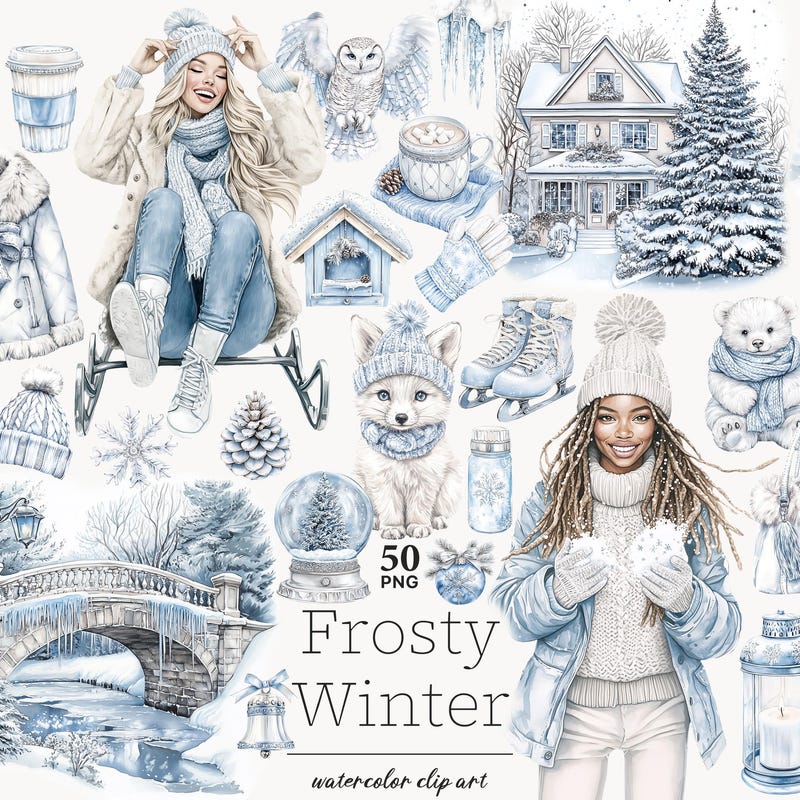 Winter Wonderland Clipart - Etsy