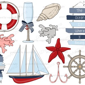 Nautical Clipart, Nautical Planner, Anchor Clipart for Planner Stickers ...