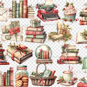 Christmas Reading Nook Clipart: Cozy Holiday PNG Set (35 Files) - Etsy