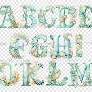 Seashell Alphabet, Summer Beach Font Wedding Invitation, Beach Wedding ...