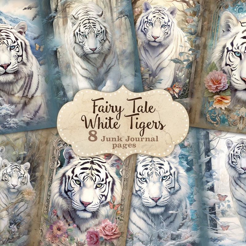 Antique Book With Tiger - Etsy