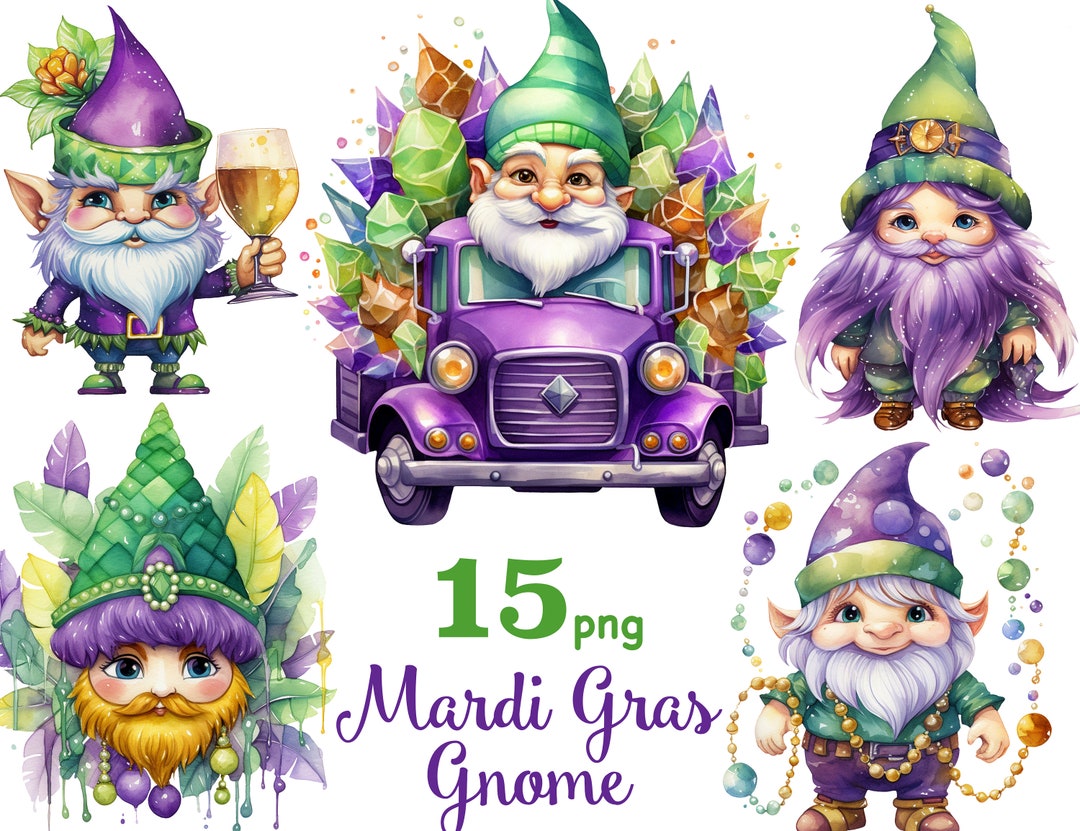 Mardi Gras Png, Mardi Gras Clipart, Mardi Gras Gnomes Clipart, Mardi ...