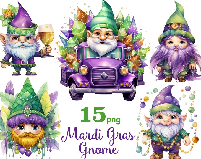 Mardi Gras Png, Mardi Gras Clipart, Mardi Gras Gnomes Clipart, Mardi ...