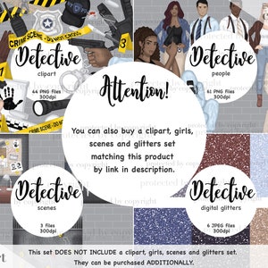 Detective Digital Paper, Caution Digital Paper, Police Officers Digital ...