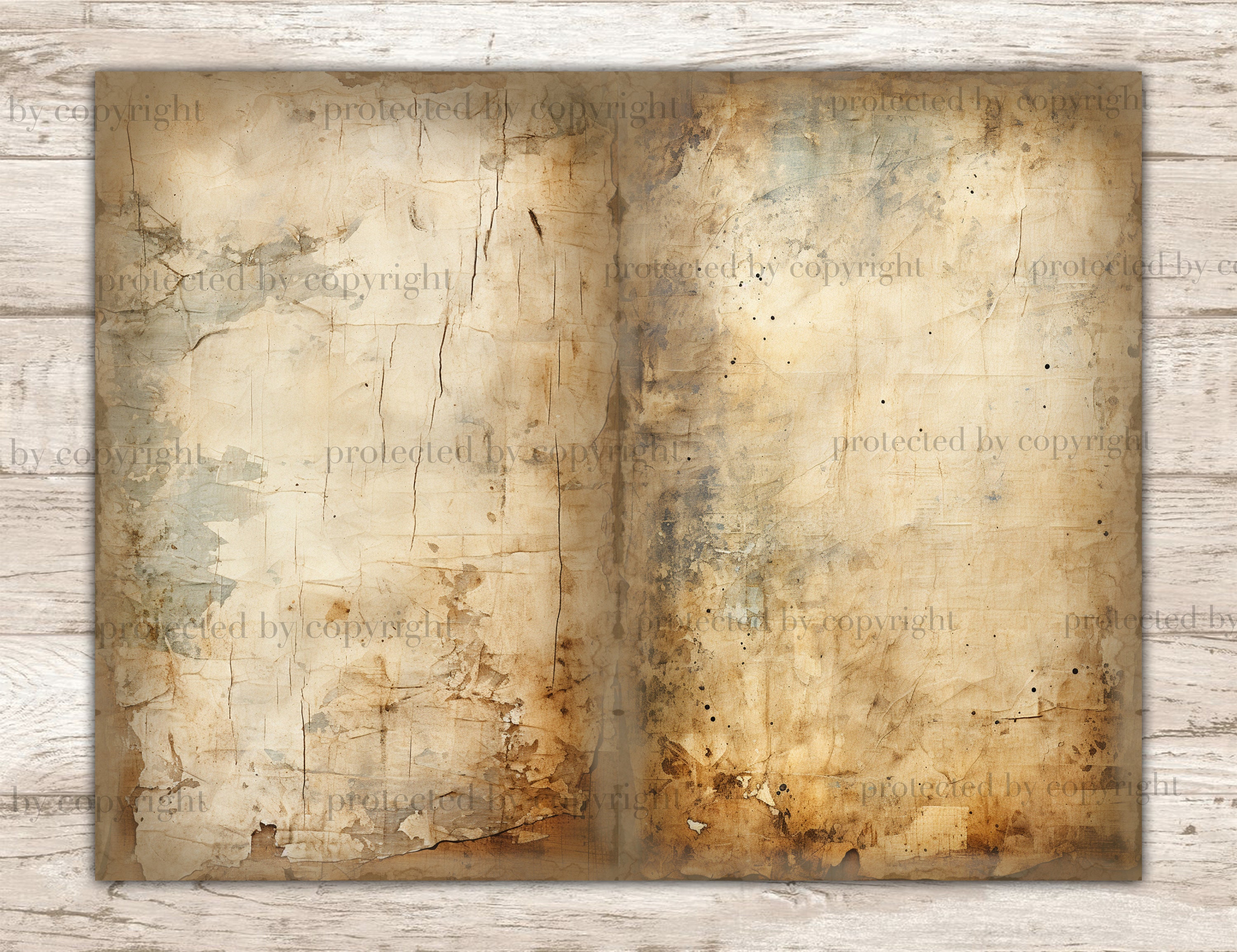 Vintage Sepia Paper Textures: Junk Journal Pages (digital Download) - Etsy