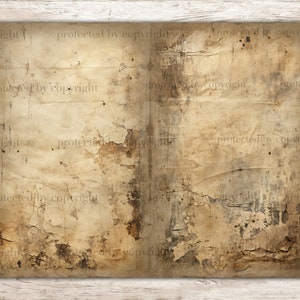 Distressed Junk Journal Pages: Antique Grunge Ephemera (digital ...