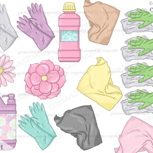 Spring House Cleaning Clipart, Organizing Clipart, Spring Clean Clip ...