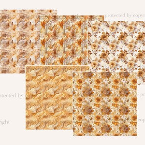 Boho Wedding Digital Paper, Boho Wedding Digital Pattern Seamless ...