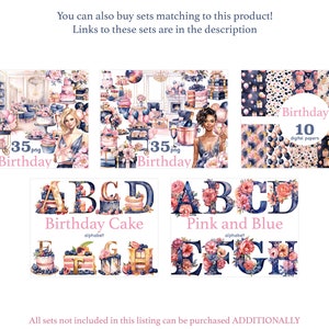 Birthday Cake Alphabet, Invitation Birthday Clipart, Invitation ...