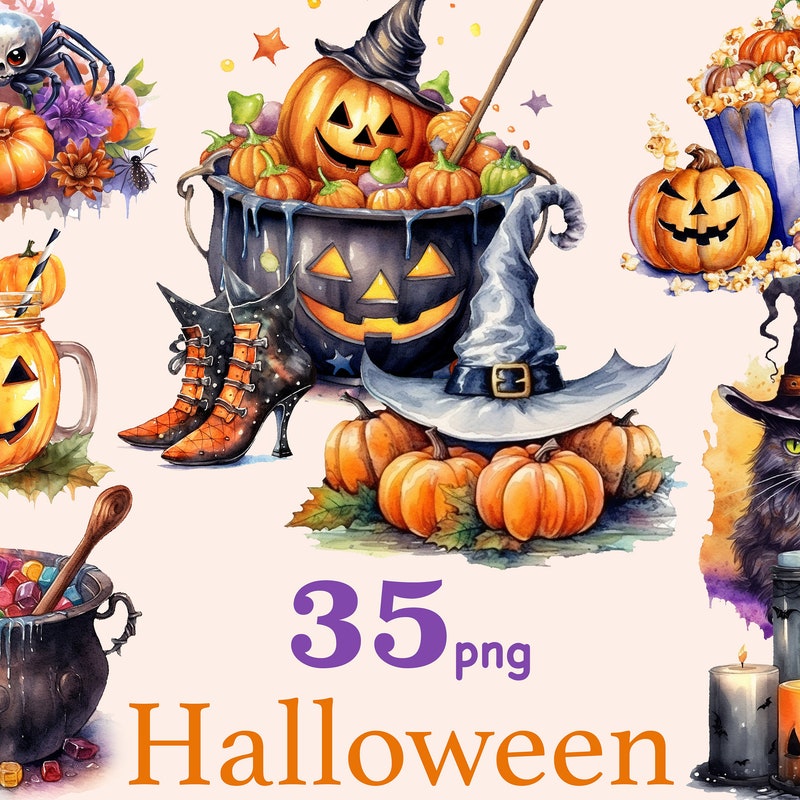 Halloween Clip Art - Etsy