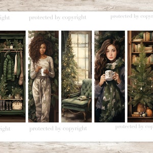 Cozy Winter Bookmarks Digital Download, Cozy Winter Printable, Print ...