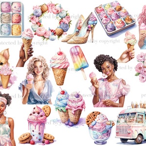 Ice Cream Clip Art, Girl With Ice Cream Png, Black Girl With Ice Cream ...