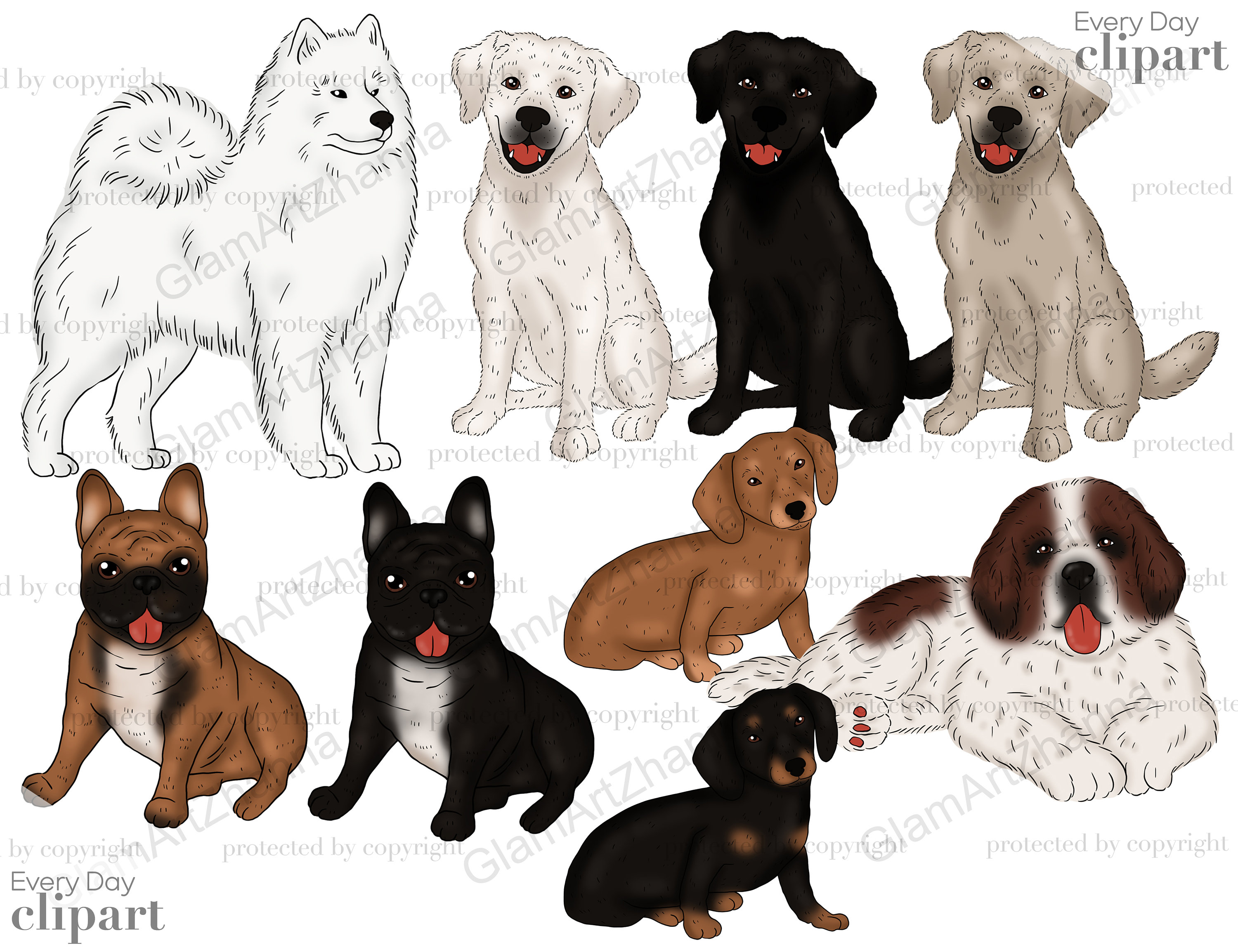 Pets Clipart Puppy Clipart Dog Mom Clipart Animal Clipart - Etsy