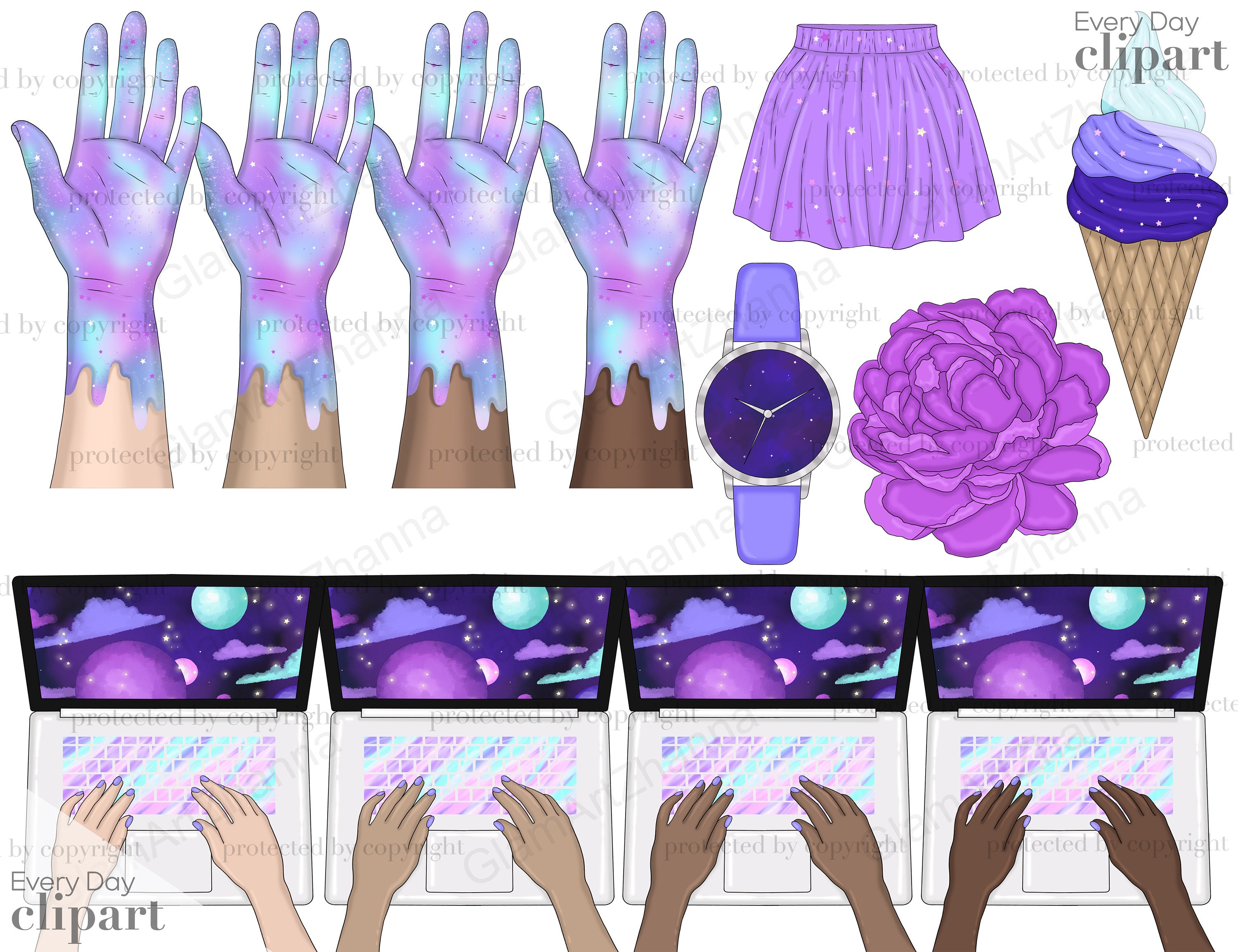 UFO Clipart Space Clipart Cosmic Clipart Astronaut Clipart - Etsy