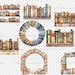 Book Border Clip Art, Stacked Books Png, Reading Clipart, Book Border ...