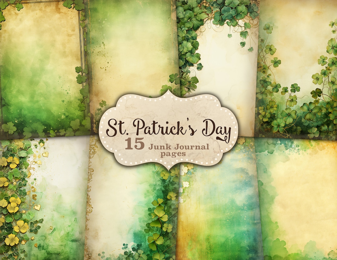 St Patricks Day Frame, Irish Junk Journal, St. Patrick's Day Junk ...