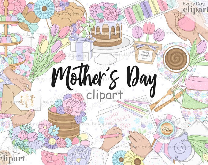 Mothers Day Clipart, Mom and Baby Clipart, Holiday Clipart, Mother Day ...