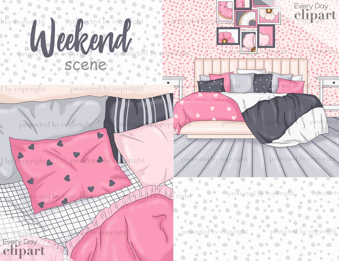 Weekend Bundle Clipart Files Relax Clip Art Weekend Clip - Etsy