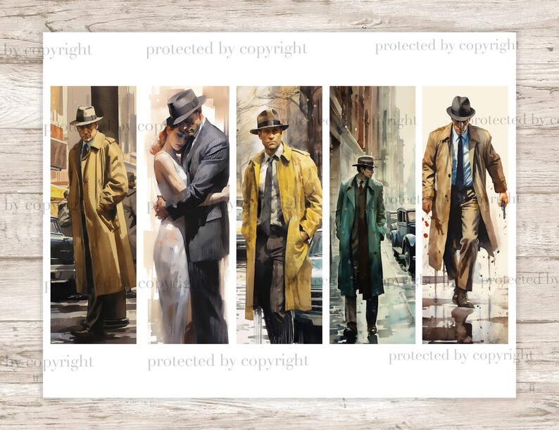 Printable Bookmarks Detective Printable Bookmarks Set - Etsy