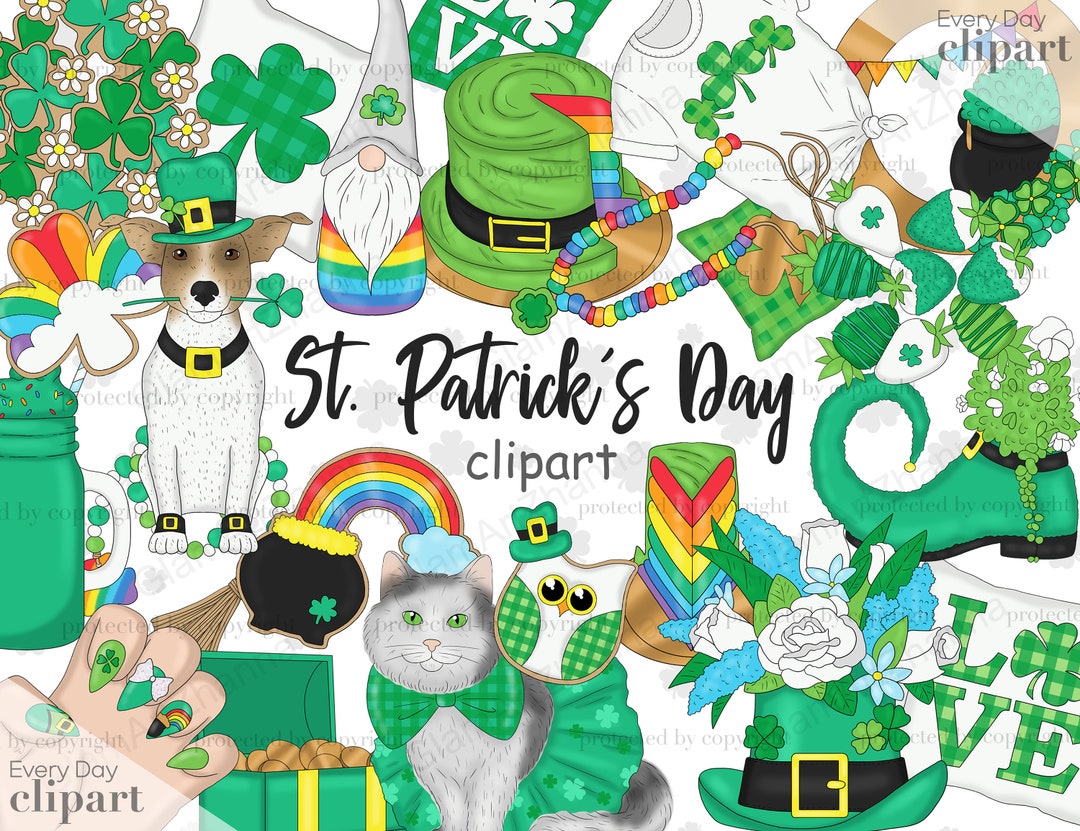 St. Patrick's Day Clipart, St Patrick's Day Design, St. Patrick's Day ...