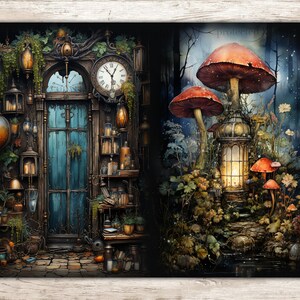 Alchemist Clocks Junk Journal Pages, Alchemist Shop Junk Journal, Retro ...