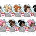 Movie Night Functional Girl Clipart, Cinema Girl Clipart, Kawaii Girl ...